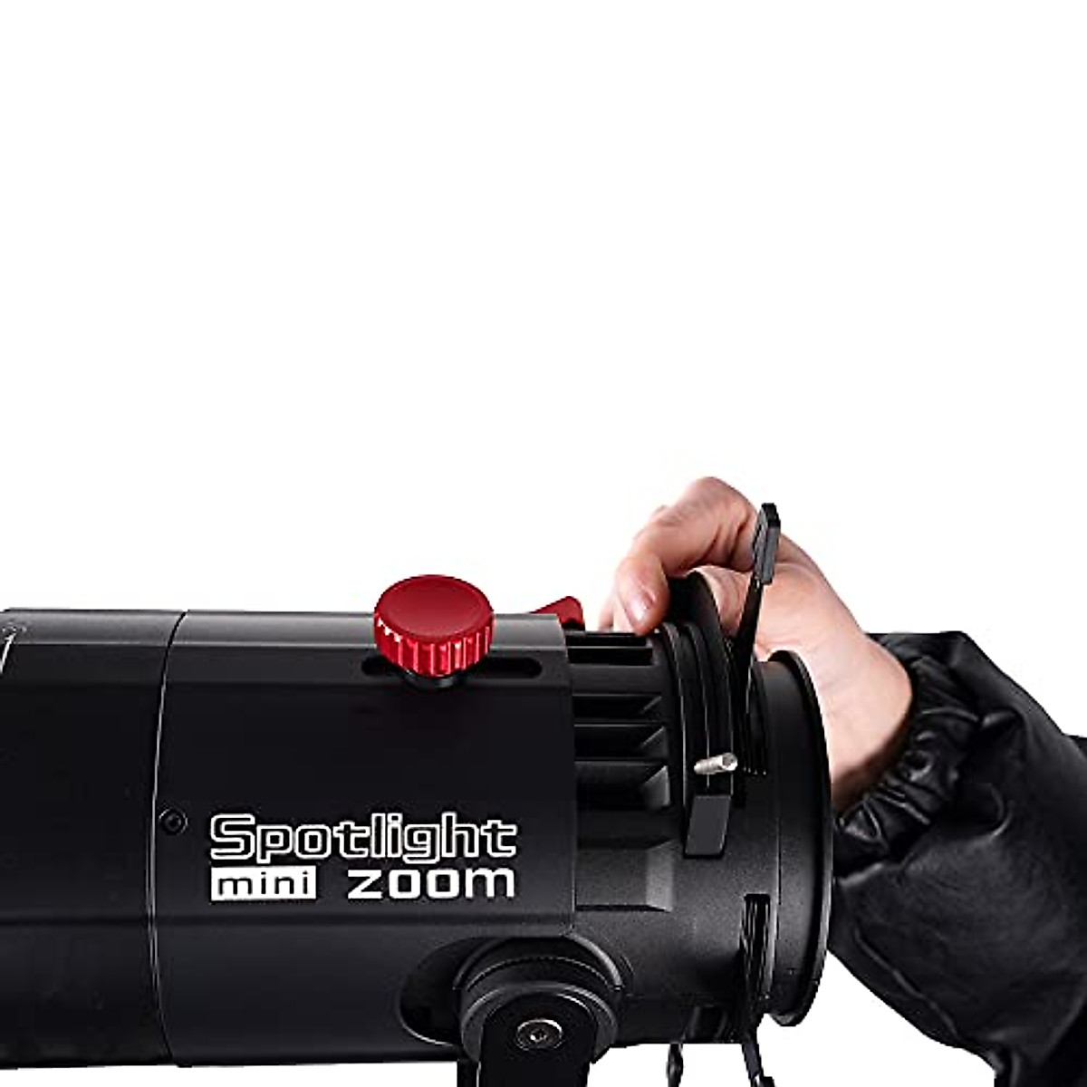 Aputure Spotlight Mini Zoom for The LS 60d and LS 60x Focusing LEDs 15°~30° 2X Zoom Adjustable Focus Projection Lens,with 15 M-Size Gobos,GOBO Holder,Gel Holder