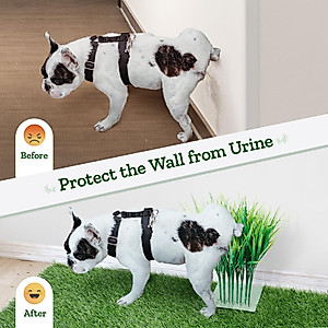 Dog Pee Post for Guiding Dog Urination and Prevent Urine Splash, Reusable Artificial Grass Plants for Indoor and Outdoor Dog Potty Training 1set 8pcs