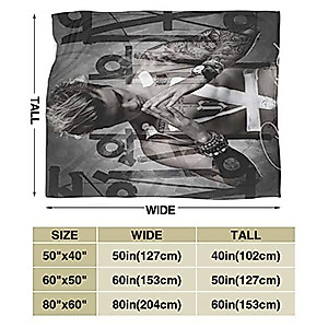 Justin-Bieber Super Soft Blankets Anti-Pilling Flannel Throw Blanket for Home Bedding Living Room 60" x50