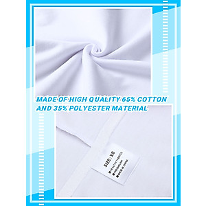 Hercicy 6 Pcs Thermal Transfer Hoodies Blank Hoodies for Printing White Thermal Transfer Sweatshirts Polyester Hooded Cloth Bulk Hoody for Men Women Unisex Include Size XS to Size 2XL