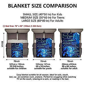 tiosggd Son Gift Blanket from Mom, Fleece Flannel Plush Super Soft Throw Blanket, Always Remember You are My Sunshine Howling Wolf Under The Moon, Bed Couch Throw Quilt 60''x50''