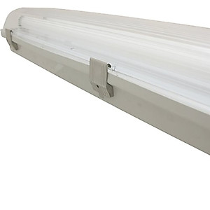 108W 4 Feet T5HO Vaporlight 2 Lamp Waterproof Vapor Tight Wet Location Light Fixture 120V-277V