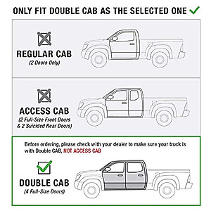 Raptor Series Nerf Bars Side Steps 4in Oval Stainless Steel Curved for 05-23 Tacoma Double Cab