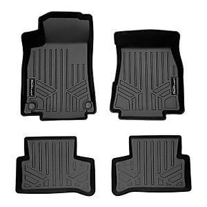 SMARTLINER SA0533/B0533 All Weather Custom Fit 2 Row Black Floor Mat Liner Set for 2021 Mercedes-Benz GLA-Class