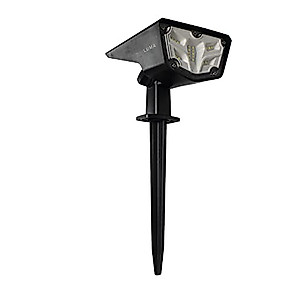 Luma Solar Outdoor Lights 2 Pack | Weatherproof Landscape Lighting with 22 LED Outdoor Lights for Patio, Yard | Garden & Wall Mount | 3 Modes Cool, Warm, Both + Rechargeable All-Night Battery