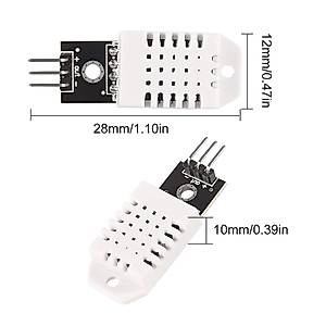 UMLIFE 5PCS Hygrometer Thermometer Sensor DHT22 Digital Temperature and Humidity Module AM2302 Temperature Humidity Gauge Monitor for Electronic Practice DIY Replace SHT11 SHT15