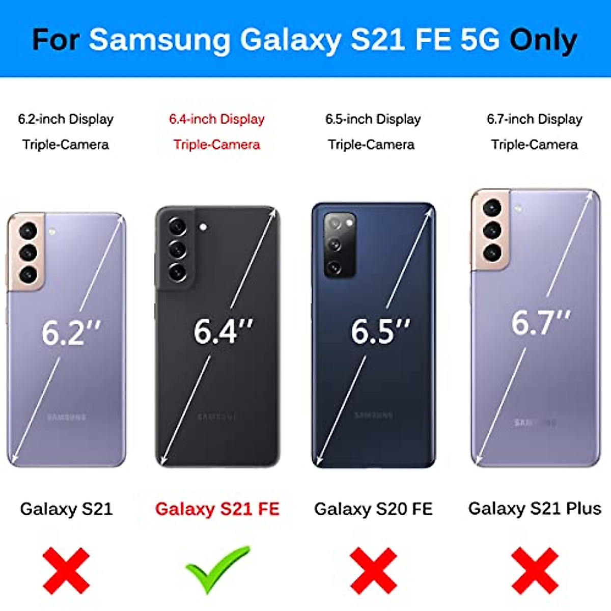 Hocase for Galaxy S21 FE 5G Case, Heavy Duty Shockproof Protection Soft Silicone Rubber+Hard Plastic Bumper Hybrid Protective Case for Samsung Galaxy S21 FE (6.4" Display) 2021 - Burgundy Flowers