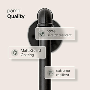 pamo Industrial pipe clothing rack metal black - Wall mounted clothes racks for hanging clothes - Modern walk in closet - KIM I DOUBLE black
