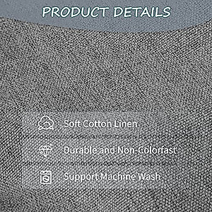 Langla-Shades Bean Bag Chair Cover, Stuffed Animal Storage, Soft Cotton Blend Beanbag Cover for Kids, Teens, Boys and Girls (Without Foam or Bean Fill, 27" x 31", Small, Grey)