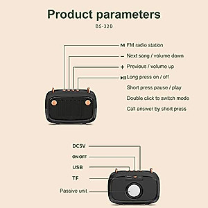 #8HZyat Portable Mini Cartoon Wireless Bluetooth 5 0 Speaker Fm Radio Outdoor Speaker