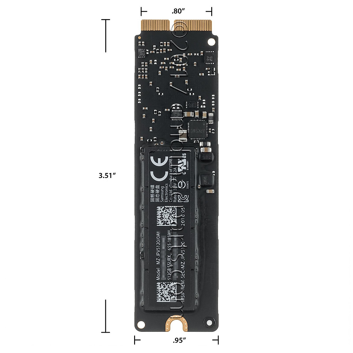 Odyson - 512GB SSD Replacement for Apple MacBook Air 13" A1466 (Early 2015-Mid 2017)