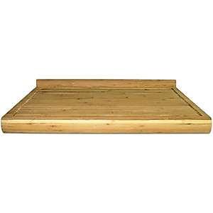 One’s Own Natural Pastry Board, Front/Rear Lip, Perfect For Preparing Homemade Bread Dough, Pizza Dough, Noodles, Pastries, Cutting Vegetables, Fruits, Meats, Other Food Preparation, 23.5”x16”