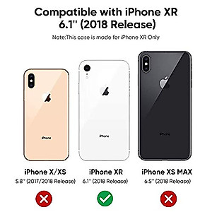 Dutyway for iPhone XR Marble Case, Cute Gold Glitter Phone Cases for iPhone 10xr, Heavy Duty Rugged Bumper Shockproof Protective Soft Rubber Hard PC Cover for Women Men (Black)