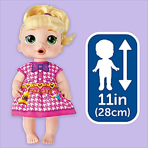 Baby Alive Bubbly Tea Party LaLa GooGoo Doll with Teapot Accessories, Blonde Hair, 11 Inches, Toys for 3 Year Old Girls and Boys & Up