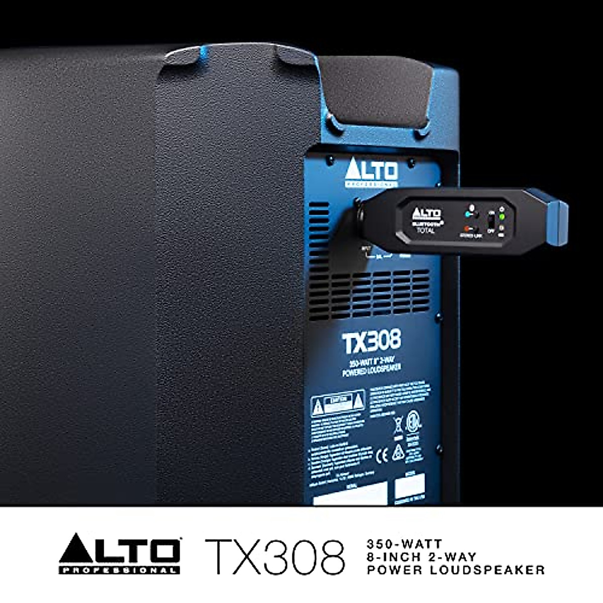 Alto Professional TX308 – 350W Powered DJ Speakers, PA System with 8" Woofer for Mobile DJ and Musicians, Small Venues, Ceremonies and Sports Events