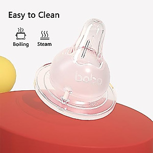 YOHKOH Nipples with Automatic Flow Lock, 100% Natural Feel, Soft Silicone, BPA-Free (0m+, S, 4 Counts)