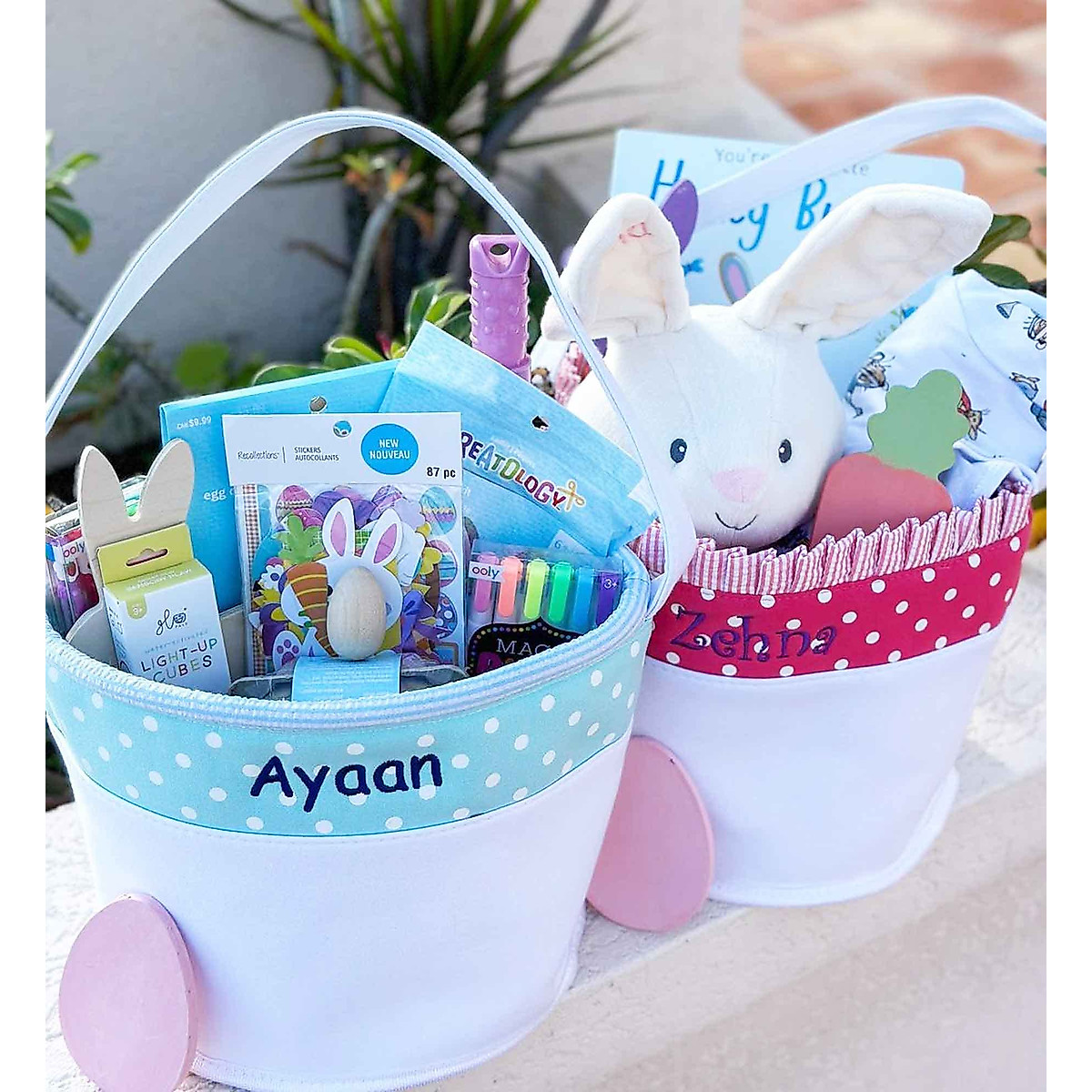 Personalized Soft and Light Easter Basket (Purple)
