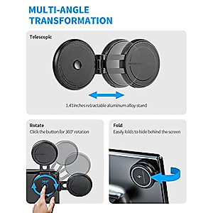 Marnana Fast Charging Wireless Car Charger Mount, Magnetic Foldable Car Phone Holder for Tesla Model 3/Y Designed for MagSafe Compatible with iPhone 12/13/14 Series