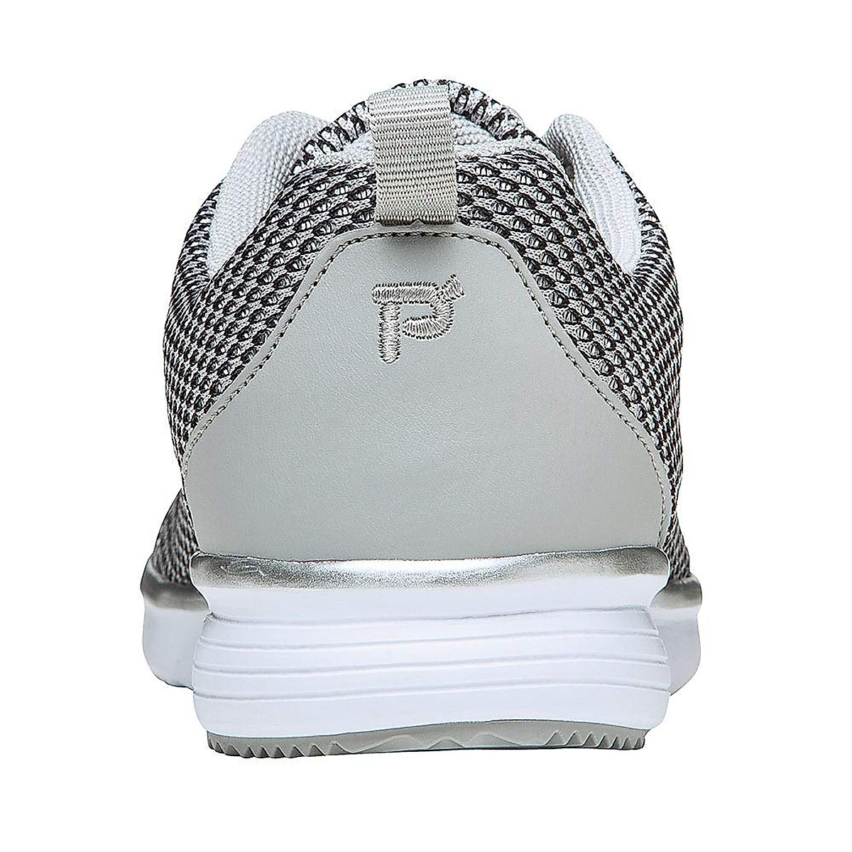 Propet Women's TravelFit Prestige Walking Shoe, Silver/Black, 12 2E US
