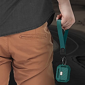Youskin Airpod Pro Case Cover With Secure Lock Clip,Military Armor Series Full-Body Shockproof Hard Shell Protective for Men Women with Keychain Carabiner,Carbon Fiber Airpod Case for AirPod Pro,Green