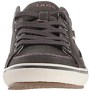 Taos Women's Moc Star Graphite Distressed Sneaker 9.5 M US