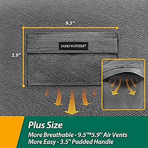 Patio Watcher Small Outdoor Bench Loveseat Cover, Durable and Waterproof 50 Inch 3-Seater Outdoor Lawn Patio Furniture Covers, S-50"L x 28.5"D x 30"H