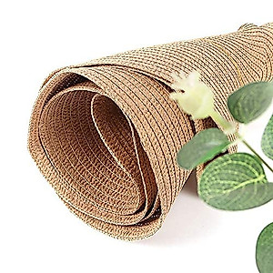 NARFIRE Women's Sunshade Straw Hat Oversized Eaves Sun Hat Outdoor Summer Sunscreen Dome Beach Hat