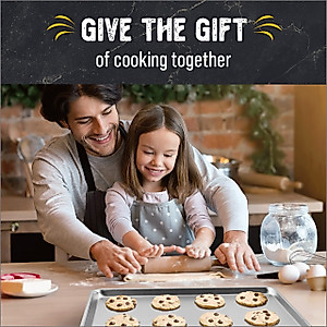 Checkered Chef Baking Sheet Set - 13" x 9.5" Stainless Steel Quarter Pans for Baking and Cooking (2 Pack)