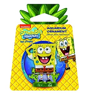 Penn-Plax Officially Licensed Spongebob Squarepants Aquarium Ornament – Spongebob (Mini/Small Size) – Perfect for Freshwater and Saltwater Tanks