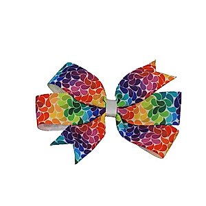 Rainbow Wisps Hair Bow