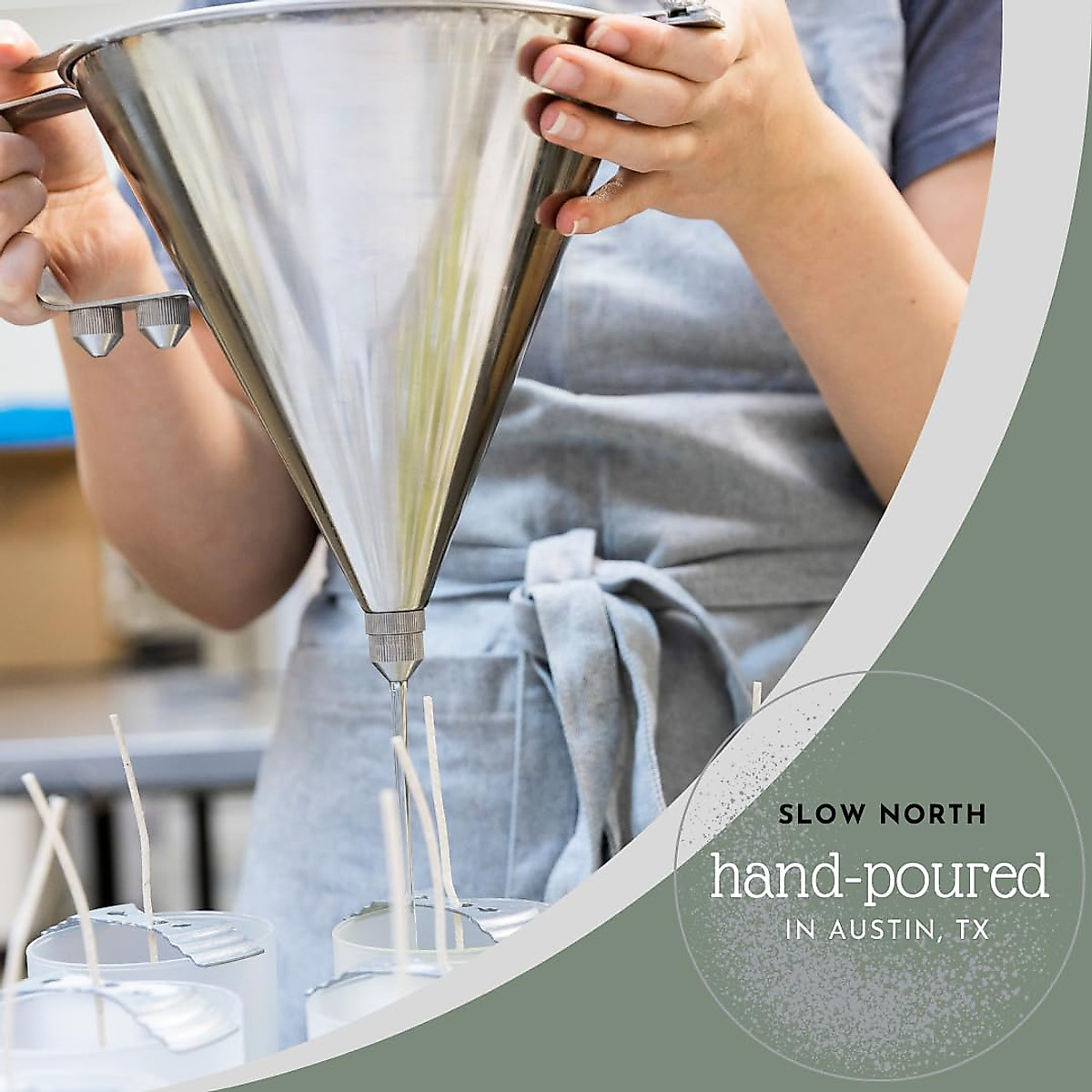 Eucalyptus + Lavender Candle - Essential Oils and 100% Pure Soy Wax Candle in a Reusable Frosted Glass Jar - A Unique and Mindful Scented Candle Hand-Poured in The USA (8 oz)