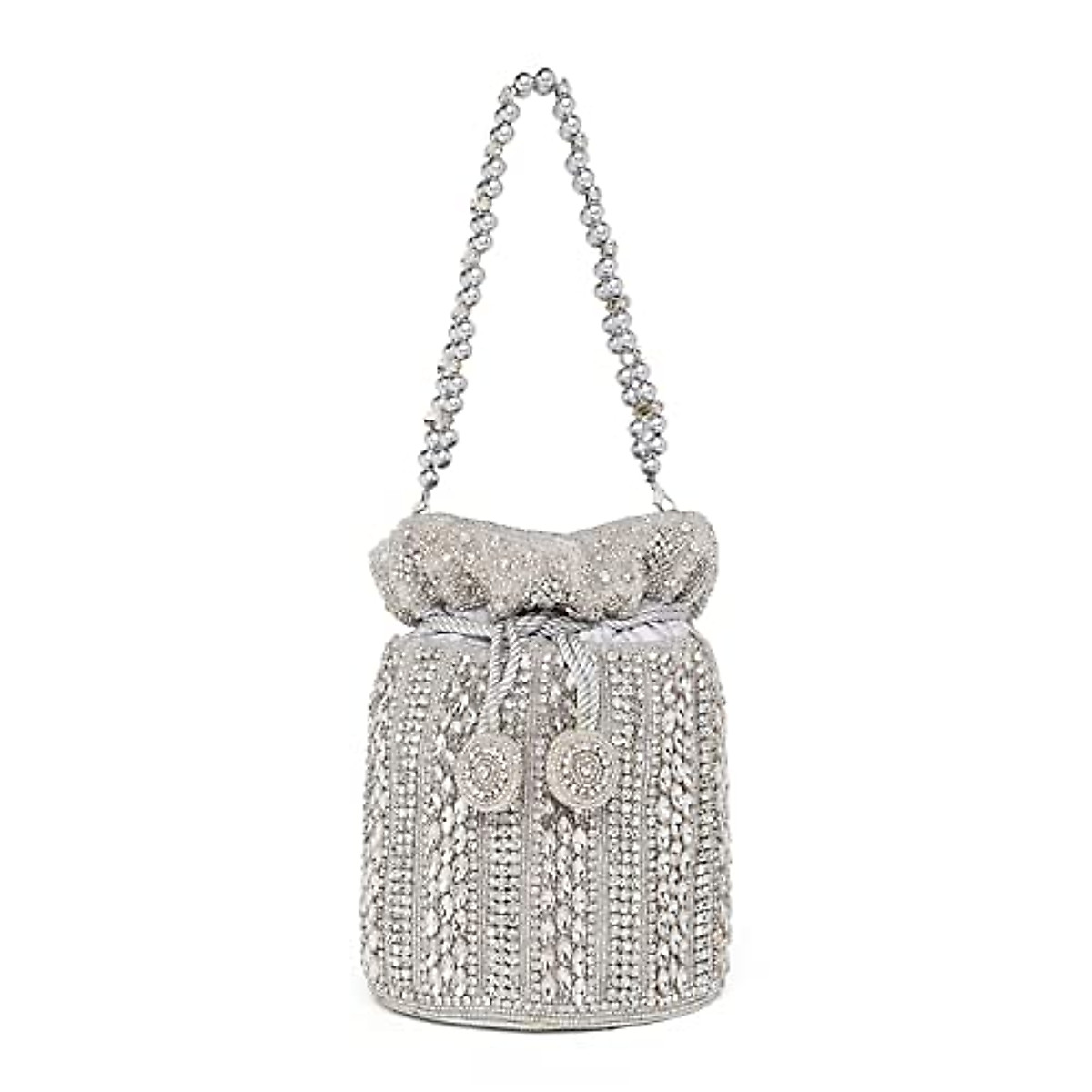 Aheli Potli Bags for Women Evening Bag Clutch Ethnic Bride Purse with Drawstring (P72S)