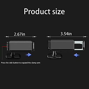 Car Electric Induction Mobile Phone Holder, 360° Degree Cell Phone Mount for Air Vent or Dashboard, Auto Interior Smartphone Stand Bracket Universal for iPhone, Samsung, and More (For Dashboard)