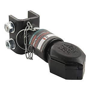 CURT 25319 Channel-Mount Adjustable Trailer Coupler, 2-Inch Hitch Ball, 7,000 lbs , black