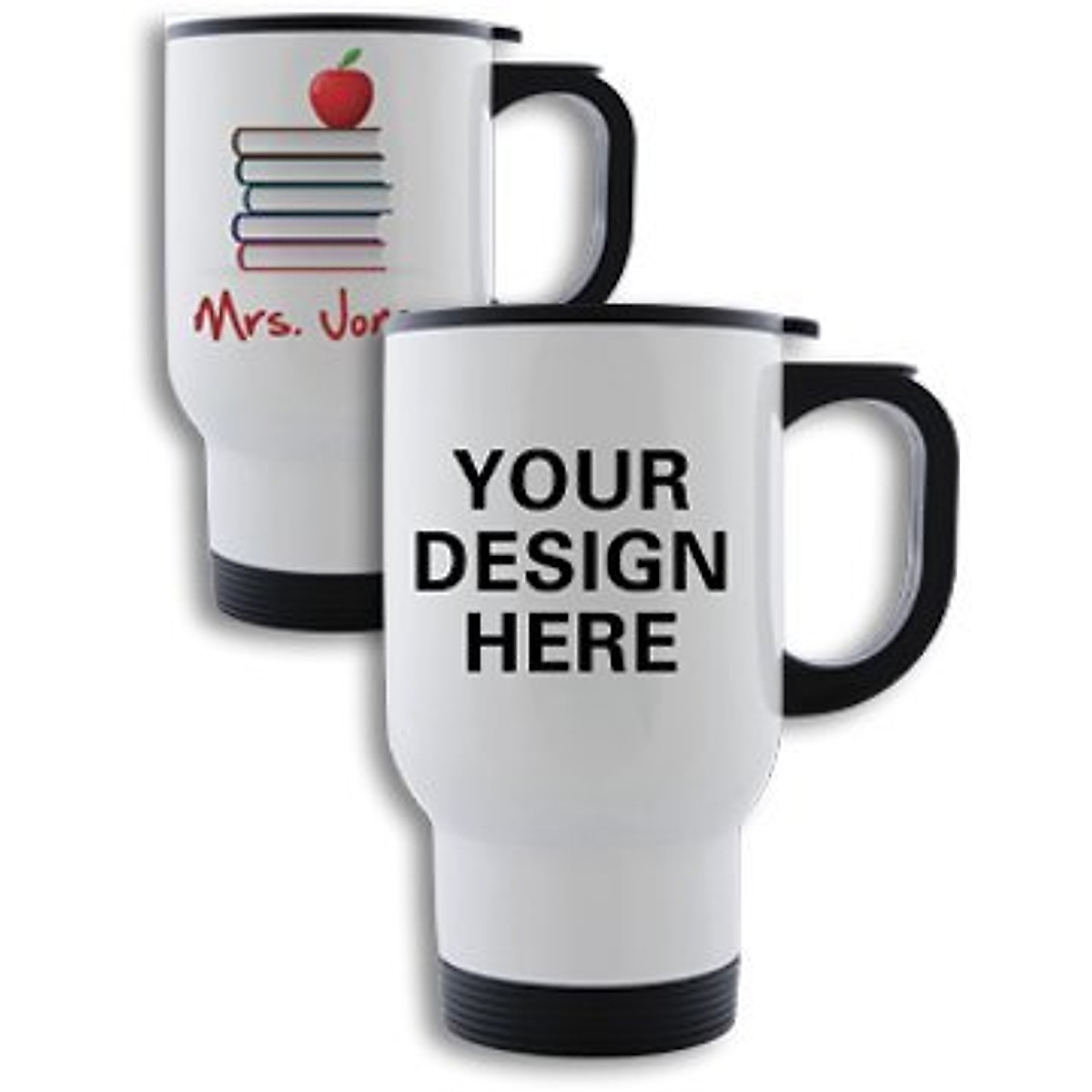 Personalized Mug Custom Mug with Photo or Logo (14oz, White Travel)