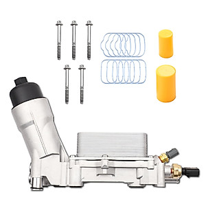 Aluminum Oil Filter Housing Engine Oil Cooler For 2011-2017 Dodge Charger Durango Challenger Journey Jeep Wrangler Cherokee Chrysler 200 300 Ram ProMaster 3.6L V6 for 926-876 926-959 68105583AF