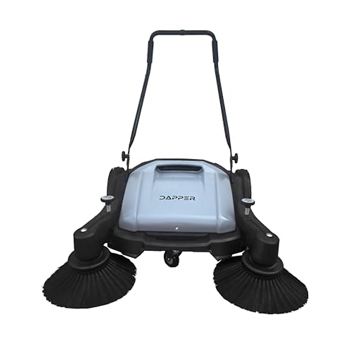 Dapper Supply Walk-Behind Outdoor Hand Push Floor Sweeper - 10.5 Gallon Capacity - 36" Sweeping Width - Sweeps up to 39,500 ft² / Hour, Grey