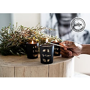 Scented Candle Gift Set with Natural Soy Wax & Aromatherapy Oils (Vanilla, Eucalyptus, Lavender). Packaged in Luxe Gift Box, Gifts for Women, Birthdays, Home Decor & All Occasions