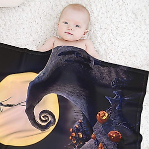 Halloween Unisex Baby Blanket Super Soft Reversible Nursery, Swaddle Stroller Infant & Toddler Bedding for Kids 30 x 40 Inch(76x102cm)