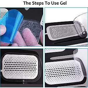 WEISIPU 50Pcs Abs Trainer Gel Pads for Abs Stimulator Trainer Replacement Gel Sheet for EMS AB Stimulator Gel Pads