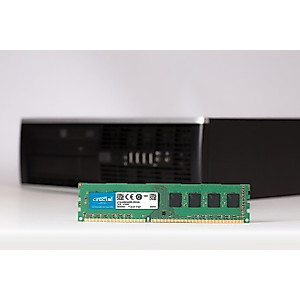 Crucial 16GB Kit (8GBx2) DDR3/DDR3L 1600 MT/s (PC3-12800) DR x8 ECC UDIMM 240-Pin Memory - CT2KIT102472BD160B