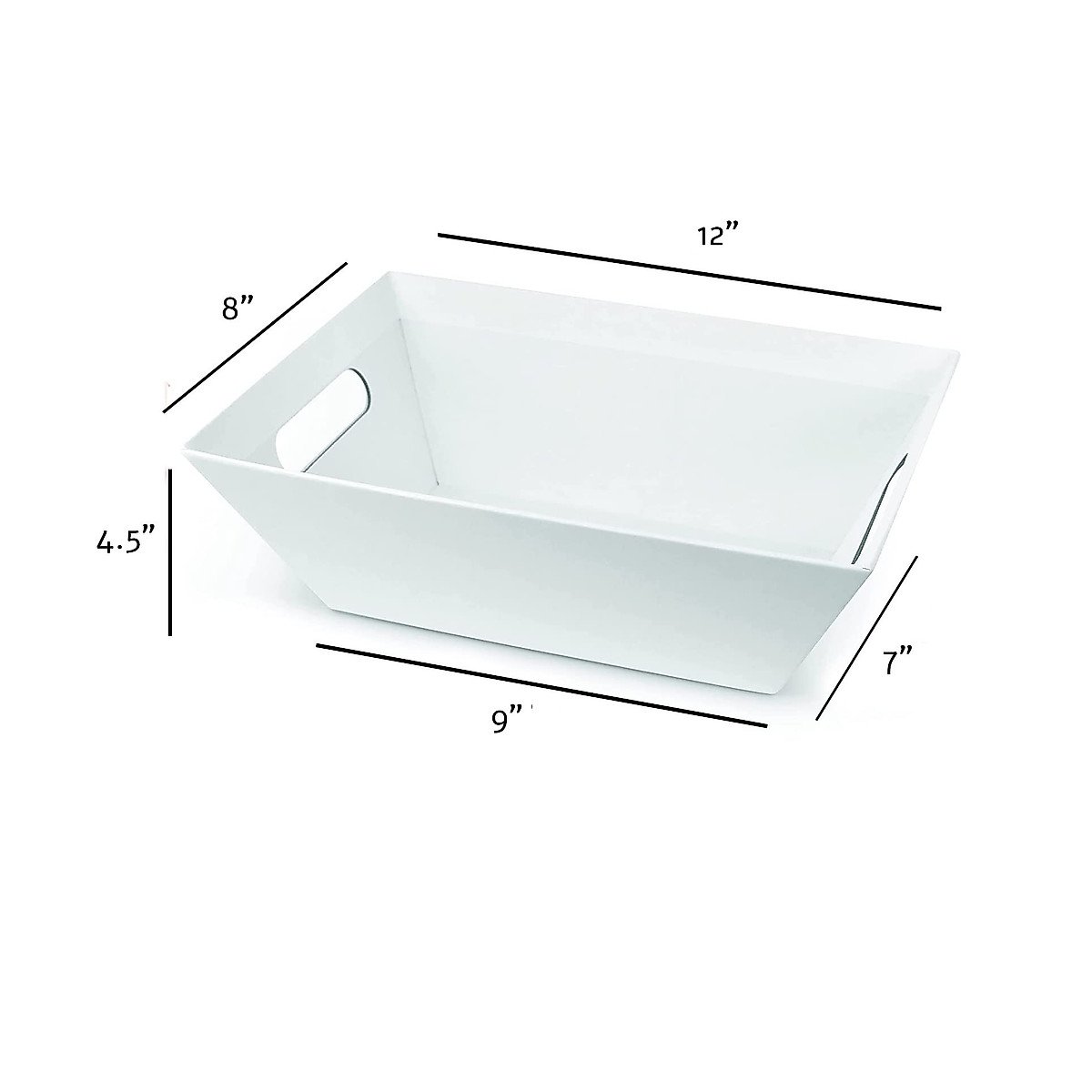 [5 Pk] Large White Baskets for Gifts Empty to Fill, Large Basket Bags, Gold Pull Bows | Wine Gift Basket Kit | DIY for Christmas, Easter, Bridesmaid, Wedding | Gift to Impress- Upper Midland Products