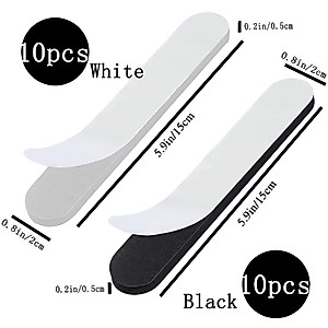 20 Pcs Hat Size Reducer,Soft Latex Hat Sizing Tape, cap headband insert, Hat Tape Size Reducer, hat inserts to make fit smaller,hat filler inserts Hat Inserts to Make Fit Smaller bump cap insert…