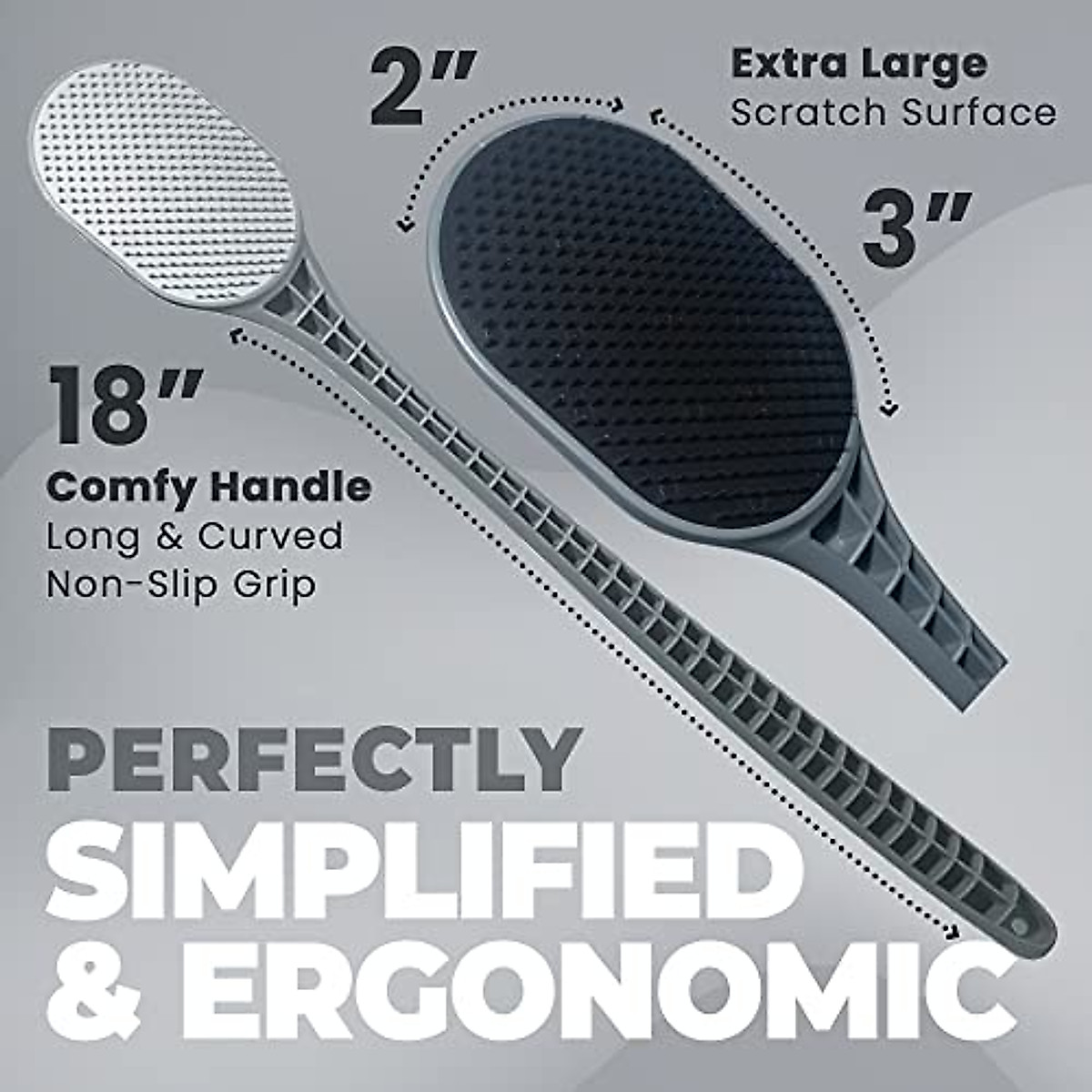 The Ultimate Back Scratcher, Scalp Massager, Back Massager, & Exfoliator - Large Scratch Surface, an All Body Back Scratcher That Gives a Deep Soothing Scratch