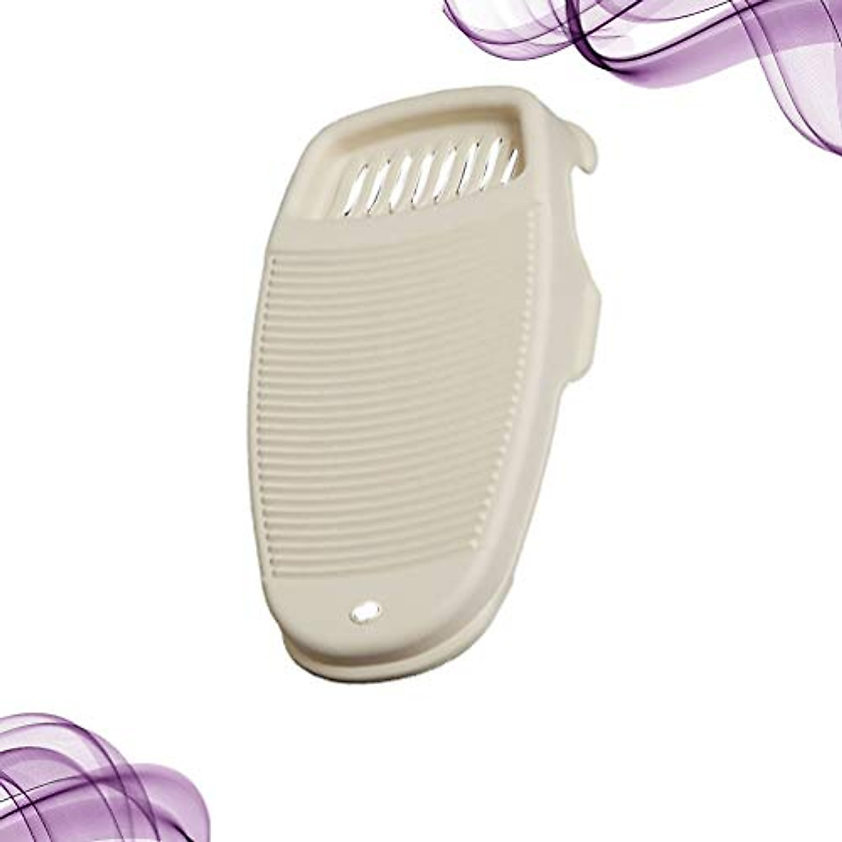 DOITOOL Small Wash Basin Plastic Washboard Hand Washing Board: Non Slip Underwear Wash Board Khaki Hand Washing Clothes Tool for Manual Clothing Laundry Cleaning Tool Hand Underwear Washboard