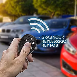 Keyless2Go Replacement for Keyless Entry Car Key Vehicles That Use 6 Button 15913427 OUC60270 Remote, Self-Programming - 2 Pack
