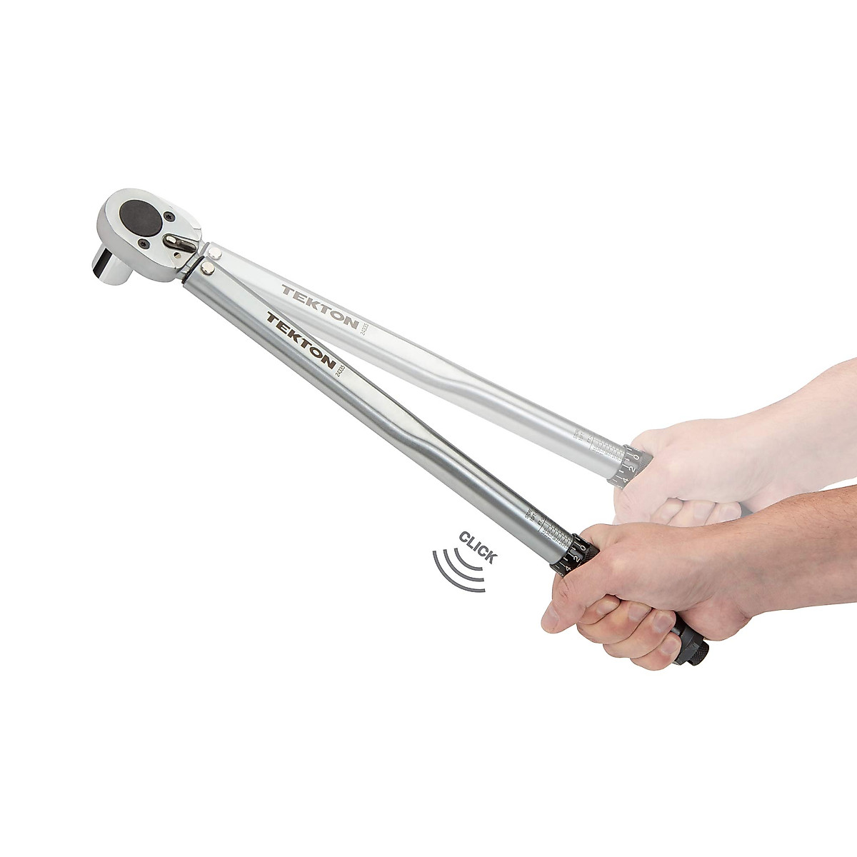 TEKTON 1/2 Inch Drive Click Torque Wrench (10-150 ft.-lb.) | 24335 & 3/8 Inch Drive Click Torque Wrench (10-80 ft.-lb.) | 24330