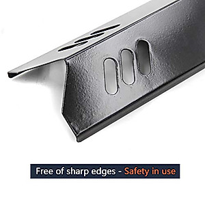 Hongso 3-Pack 14 3/16 Inch Porcelain Steel Heat Plate, Heat Shield, Heat Tent, Burner Cover Replacement for Uniflame GBC1030W, GBC1030WRS, GBC1030WRS-C, GBC1134W, GBC1134WRS Model Grills, PPA5813