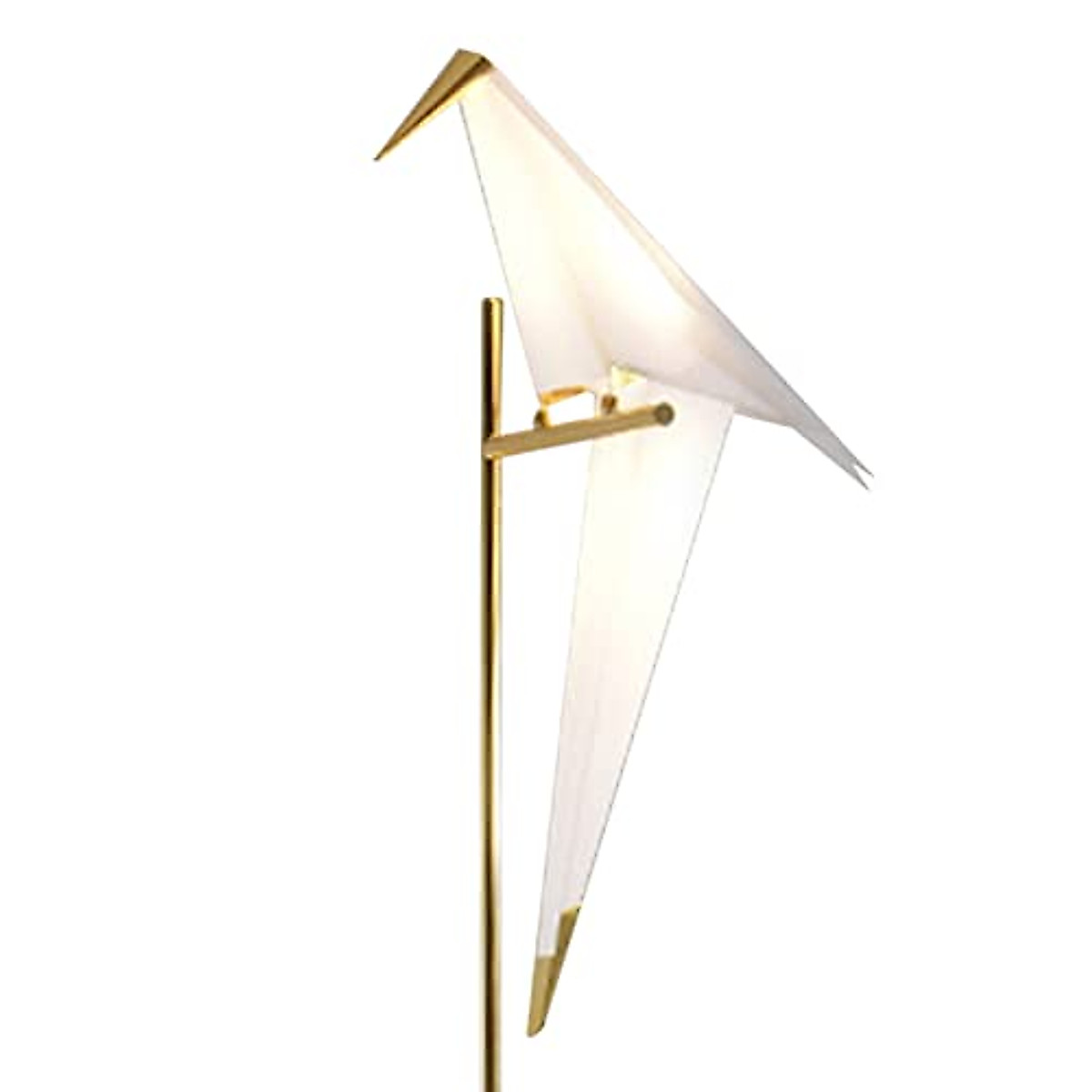 ETKEGHIP Floor Lamp for Living Room Modern ,63" Tall LED Pole Lamps Origami Crane Bird Standing Lamps for Office Kids Room Bedroom Reading Gold