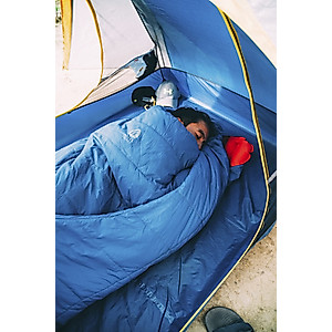 Sierra Designs Night Cap 20-20 Degree Zipperless Sleeping Bag with 100% Recycled Synthetic Insulation, Fold Over Blanket Design, Camping & Backpacking Sleeping Bag 2023 (Regular)